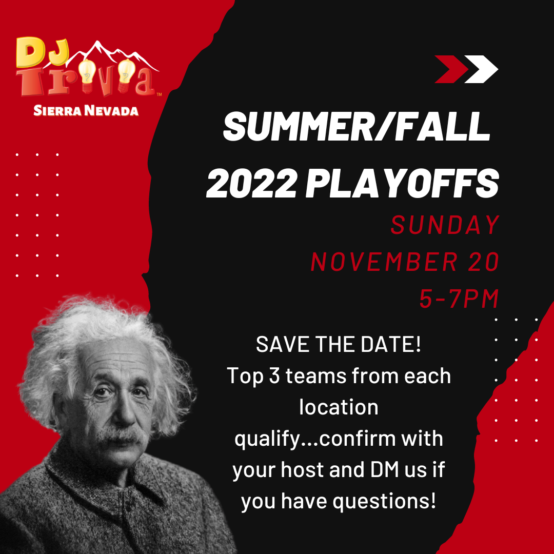 Fall 2022 DJ Trivia Champions! - DJ Trivia Nevada